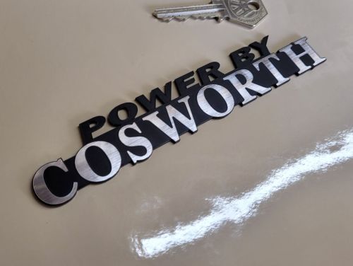 Cosworth Text Outline Cut Out Sticker. 9.5".