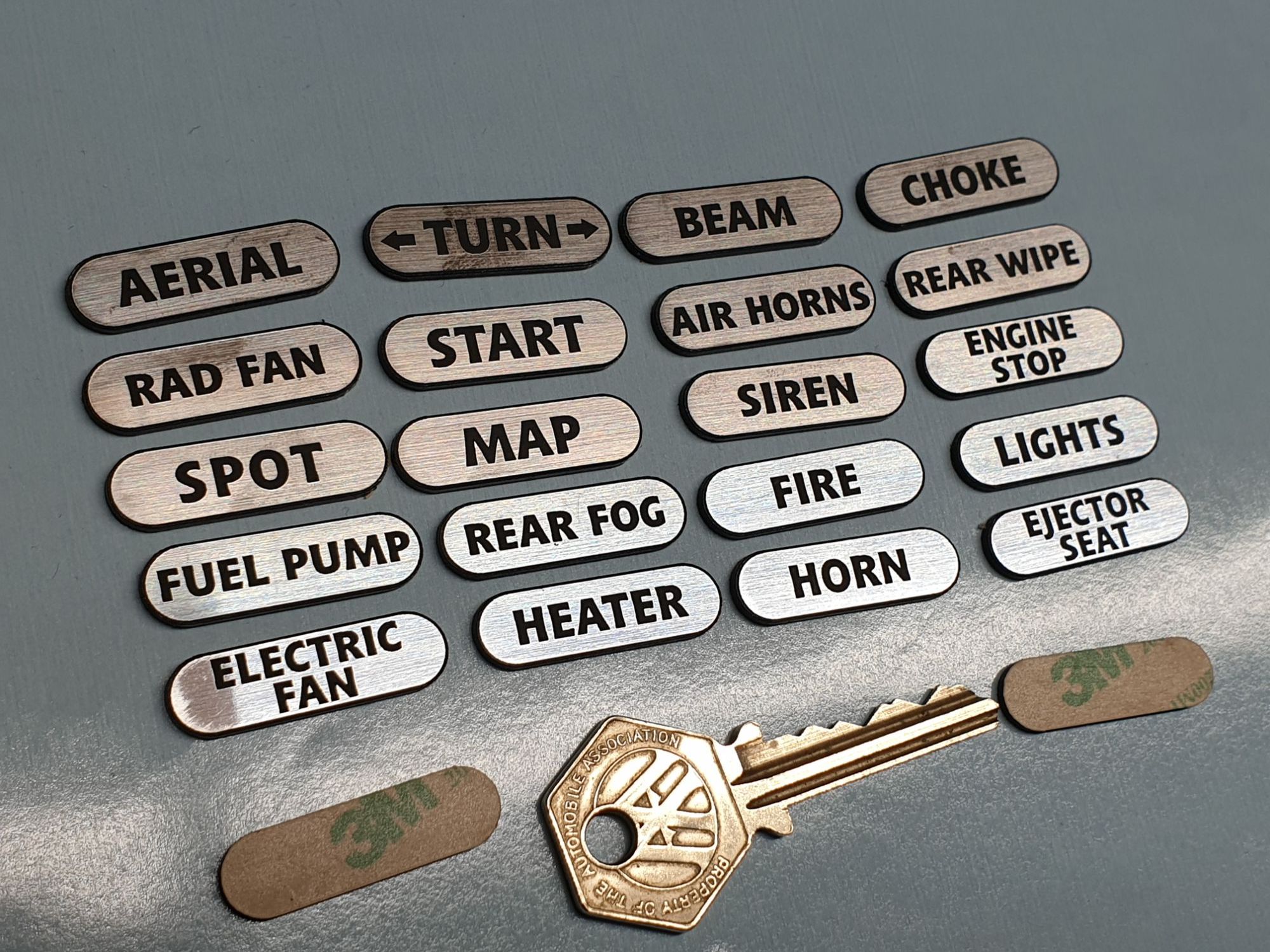 Morad LLanta Wheels Rims Stickers - 1" Pair