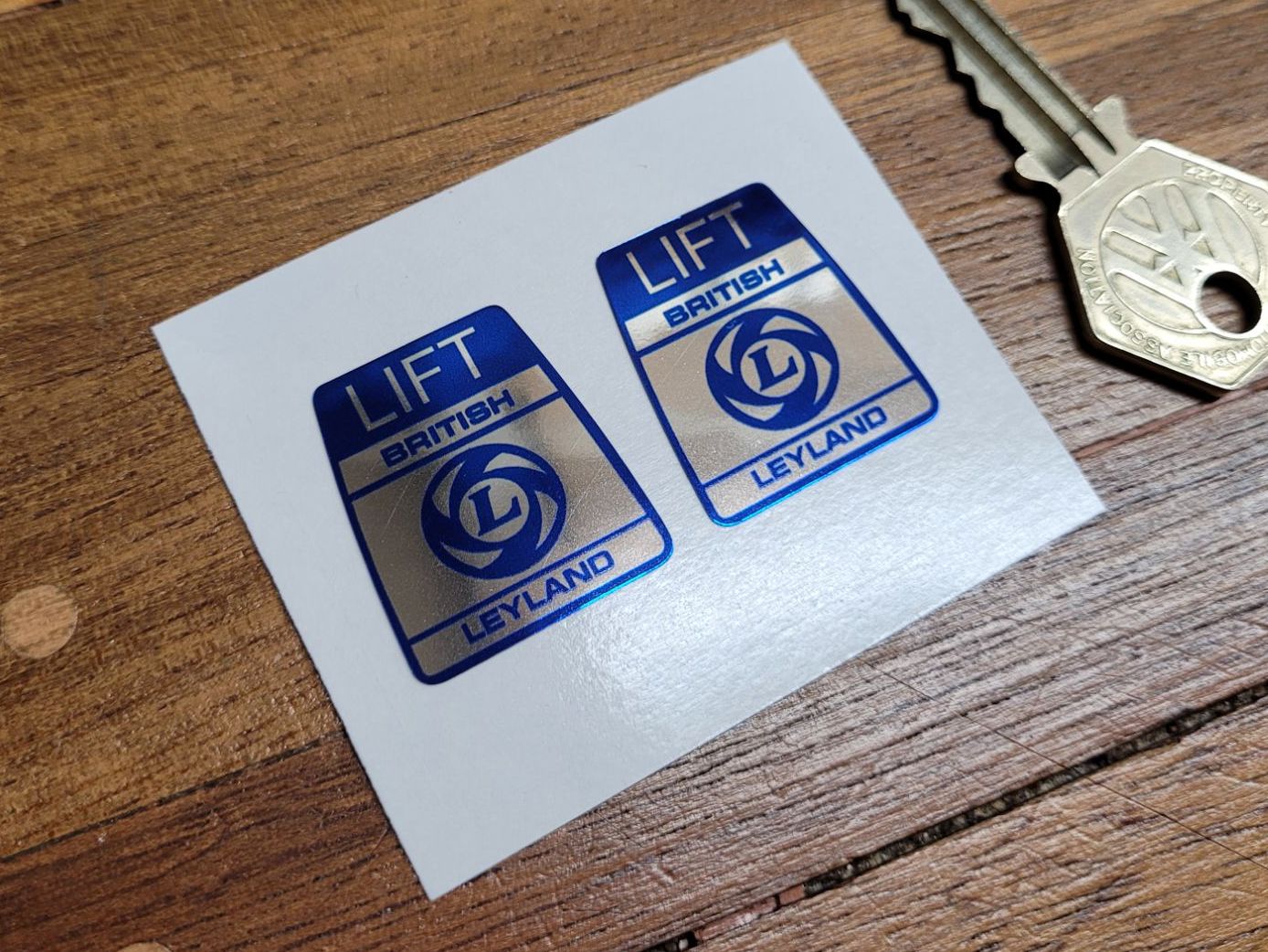 Triplex Laminated Red & Clear Window Sticker - 70mm