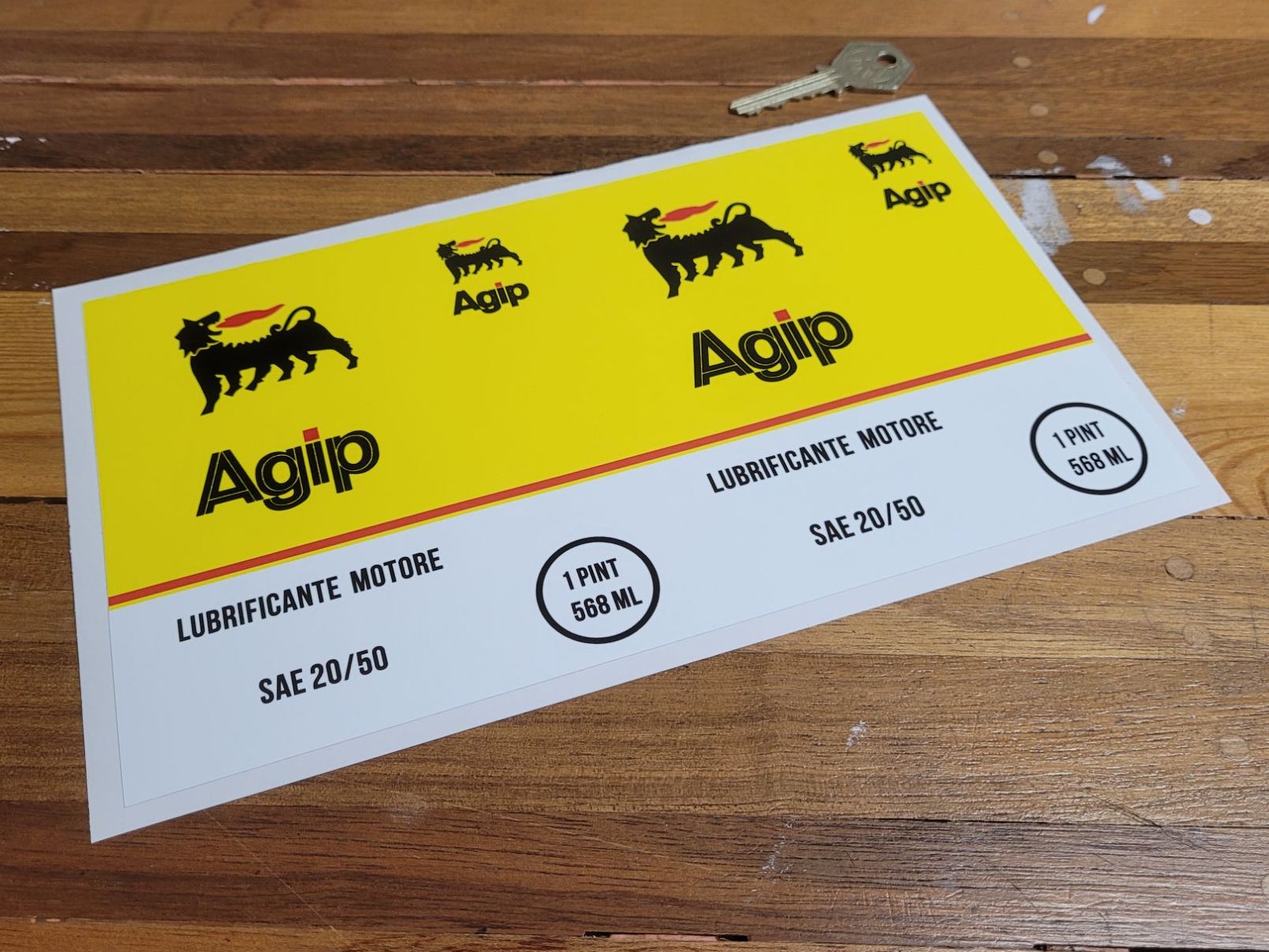 Agip Stickers for Classic Cars & Bikes