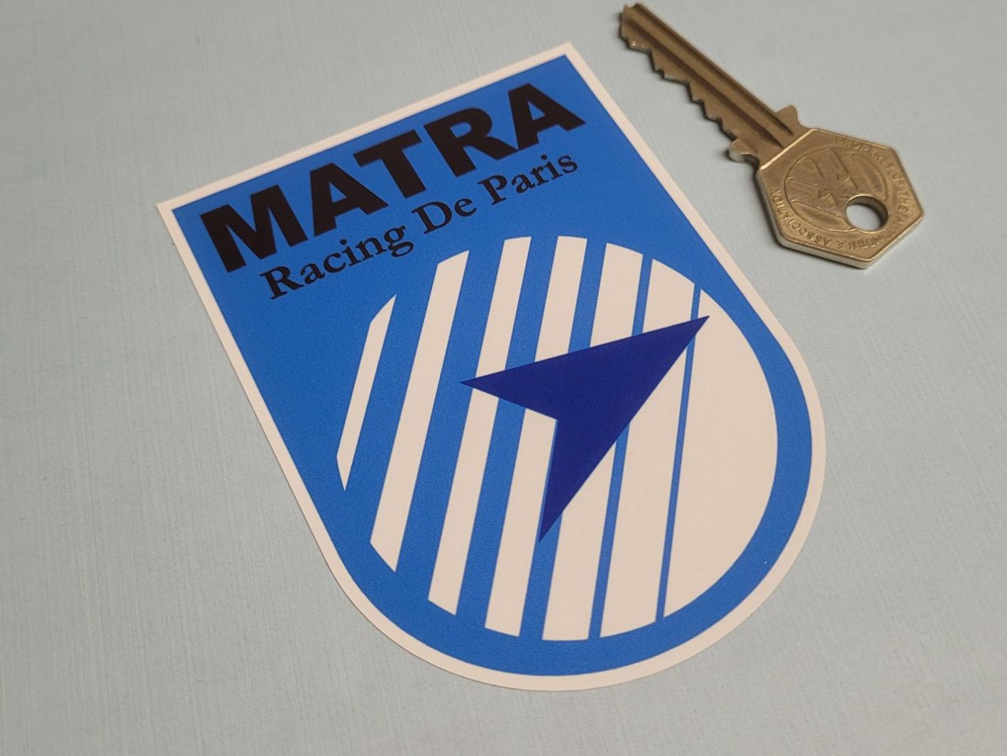 Matra Circular Cockerel Logo Sticker - Close Cut - 4"