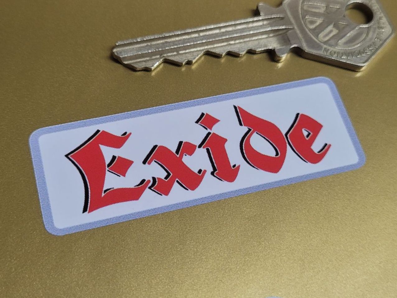 Exide - I Say Ding Dong Shop - Buy Stickers, Decals & Unique Automobilia.