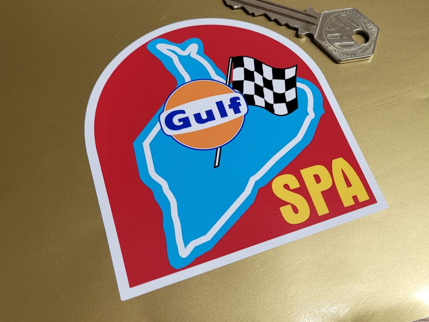 Gulf Body Stripe & Logo Sticker - 43"