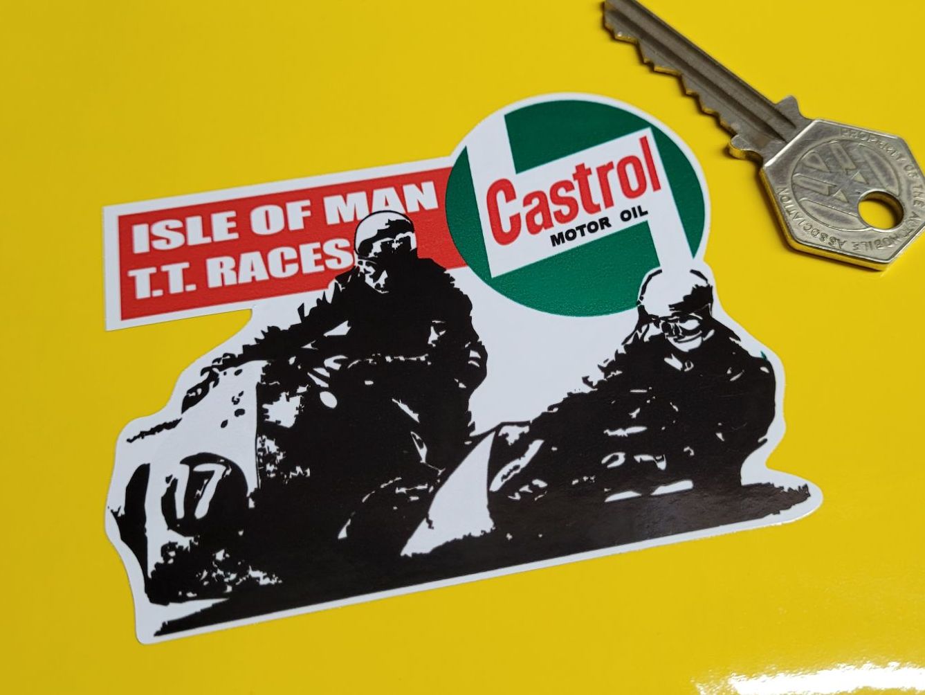 IMZ-Ural Sidecar Motorcycle Sticker. 2.75"