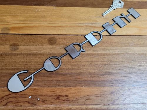 Matra Circular Logo Laser Cut Self Adhesive Car Badge. 25mm, 39mm, or 47mm.