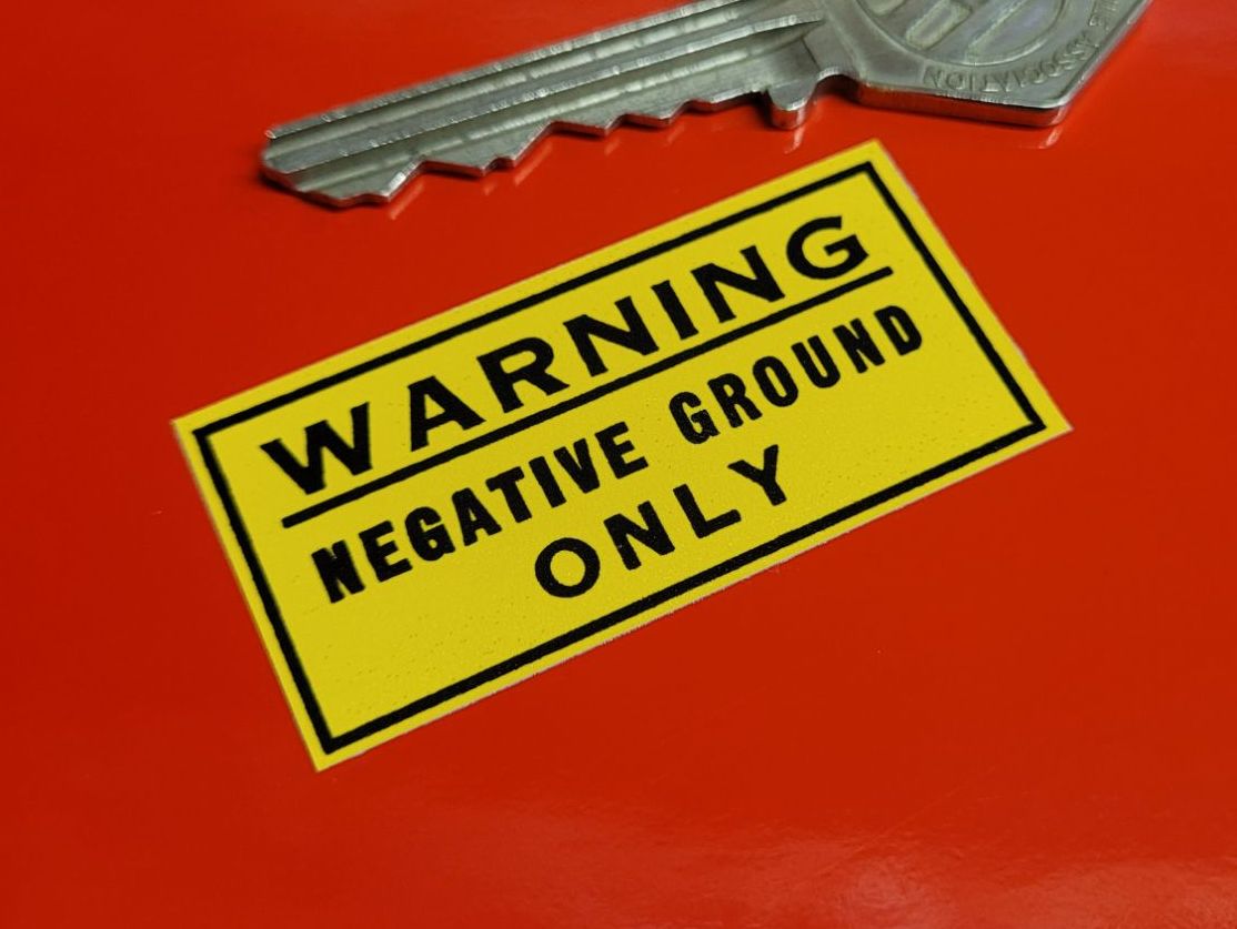 Negative/Positive Earth - I Say Ding Dong Shop - Buy Stickers, Decals ...