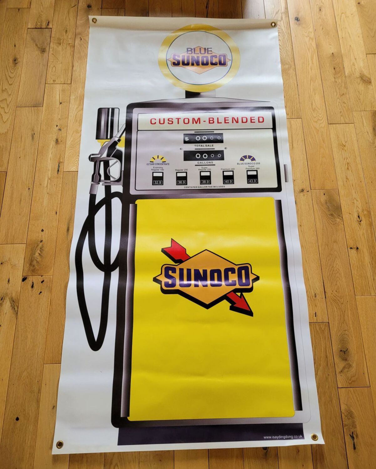 Sunoco Petrol Pump Style Banner - 57" - Slight Second 066