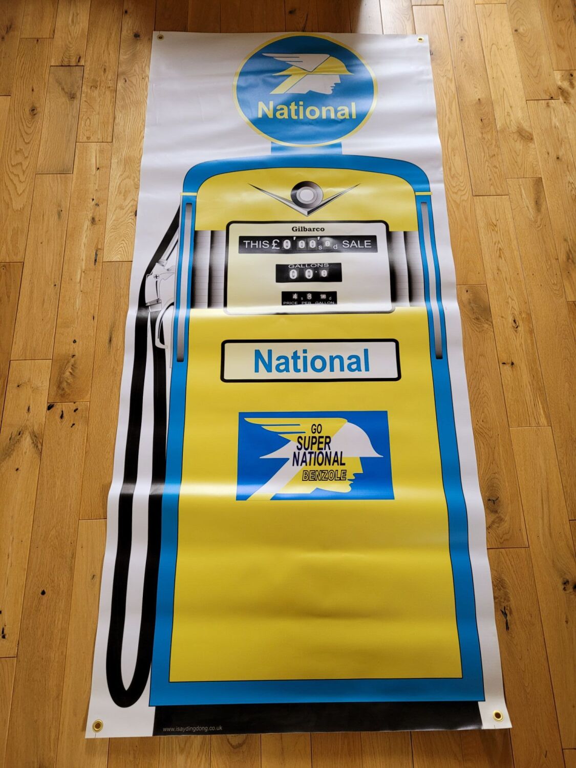 National Petrol Pump Style Banner - 67" - Slight Second 264