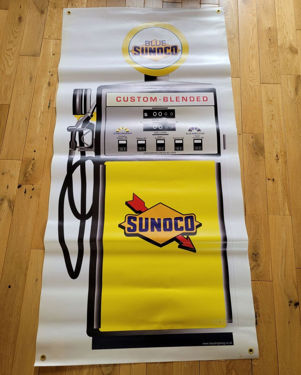 Sunoco Petrol Pump Style Banner - 57" - Slight Second 311
