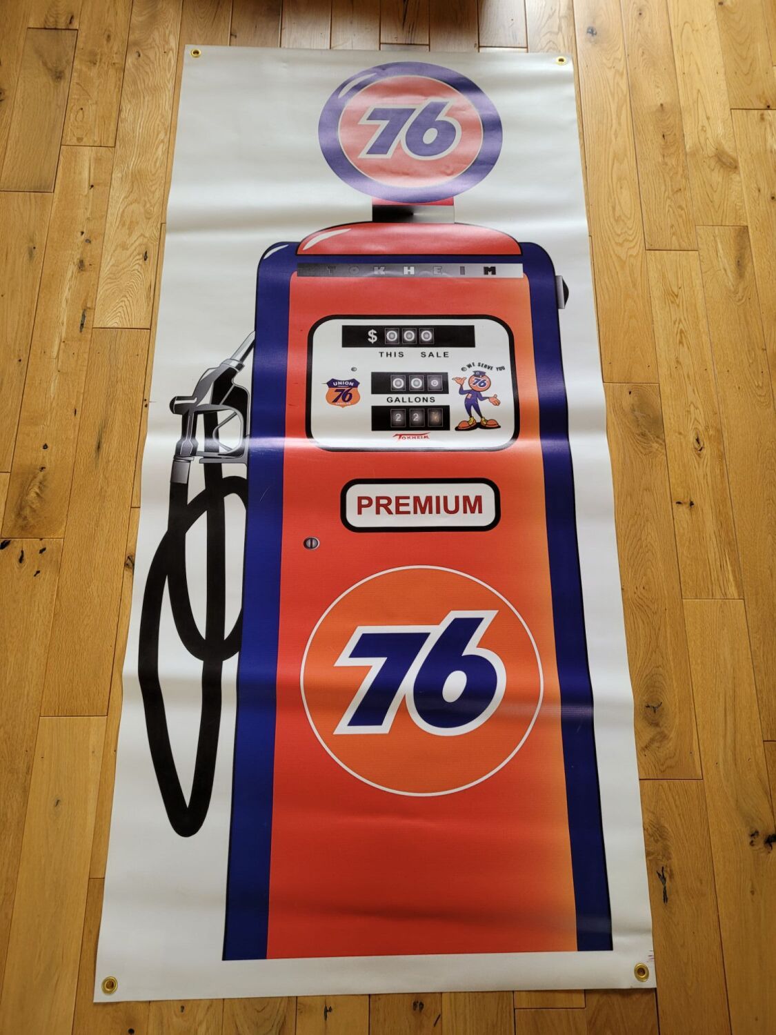 Union 76 Petrol Pump Style Banner - 59" - Slight Second 317