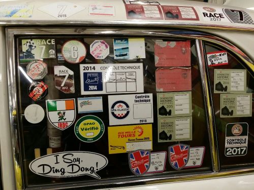 Classic Motor Racing Rally Plate & Door Panel Stickers