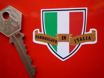 Made In Italy Stickers. Set of 4.