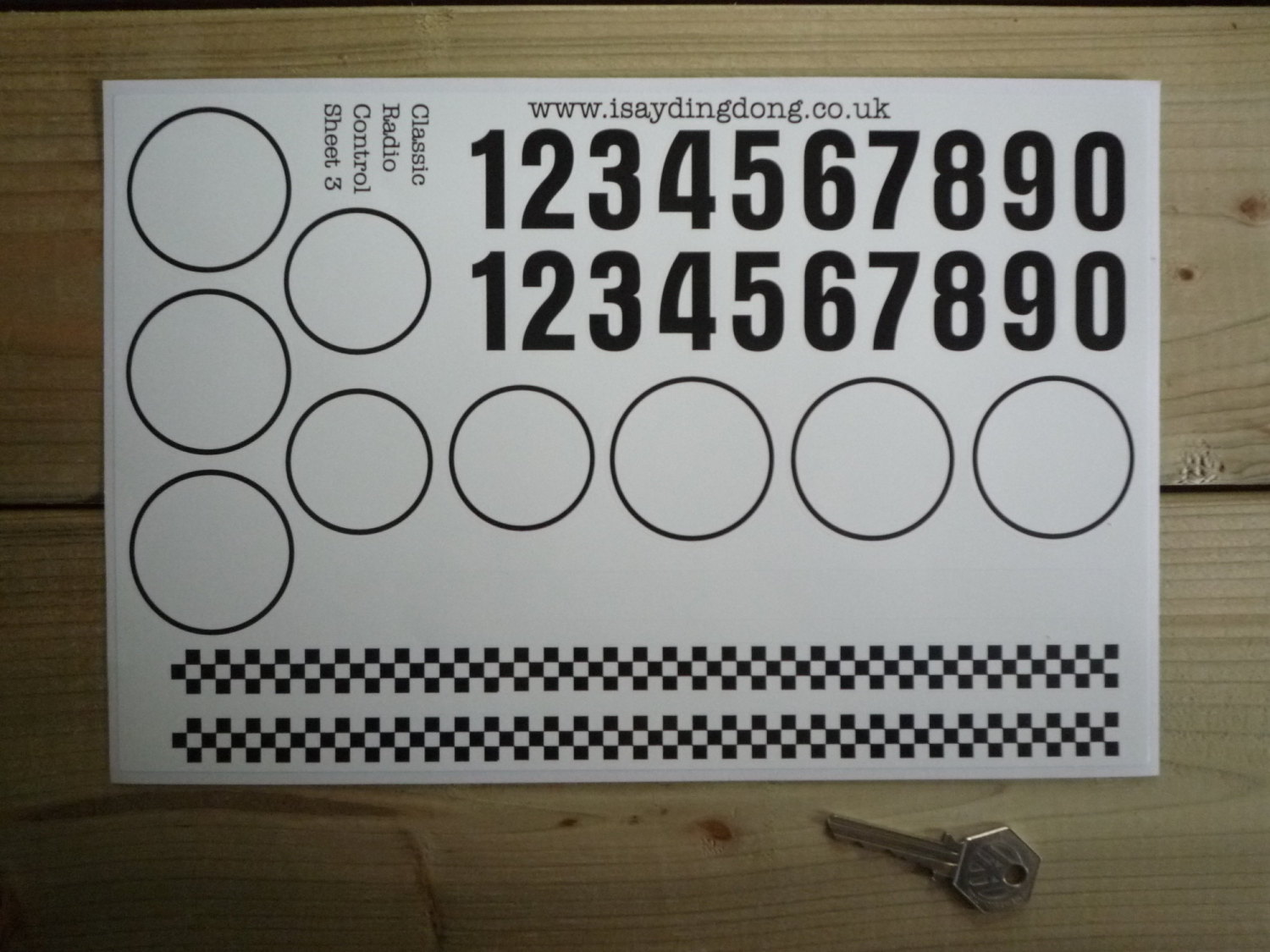 RC Radio Controlled Car Mardave Vintage Style Stickers. Set 2.