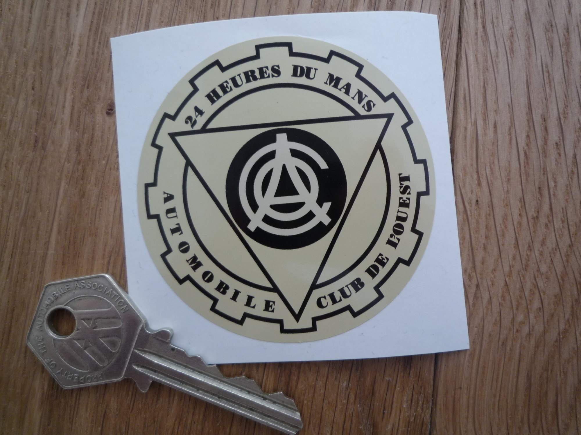 ACO Coloured LeMans 24 Circular Sticker. 2.5".