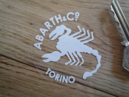 Fiat Radbourne Racing Stickers. 7.5" Pair.