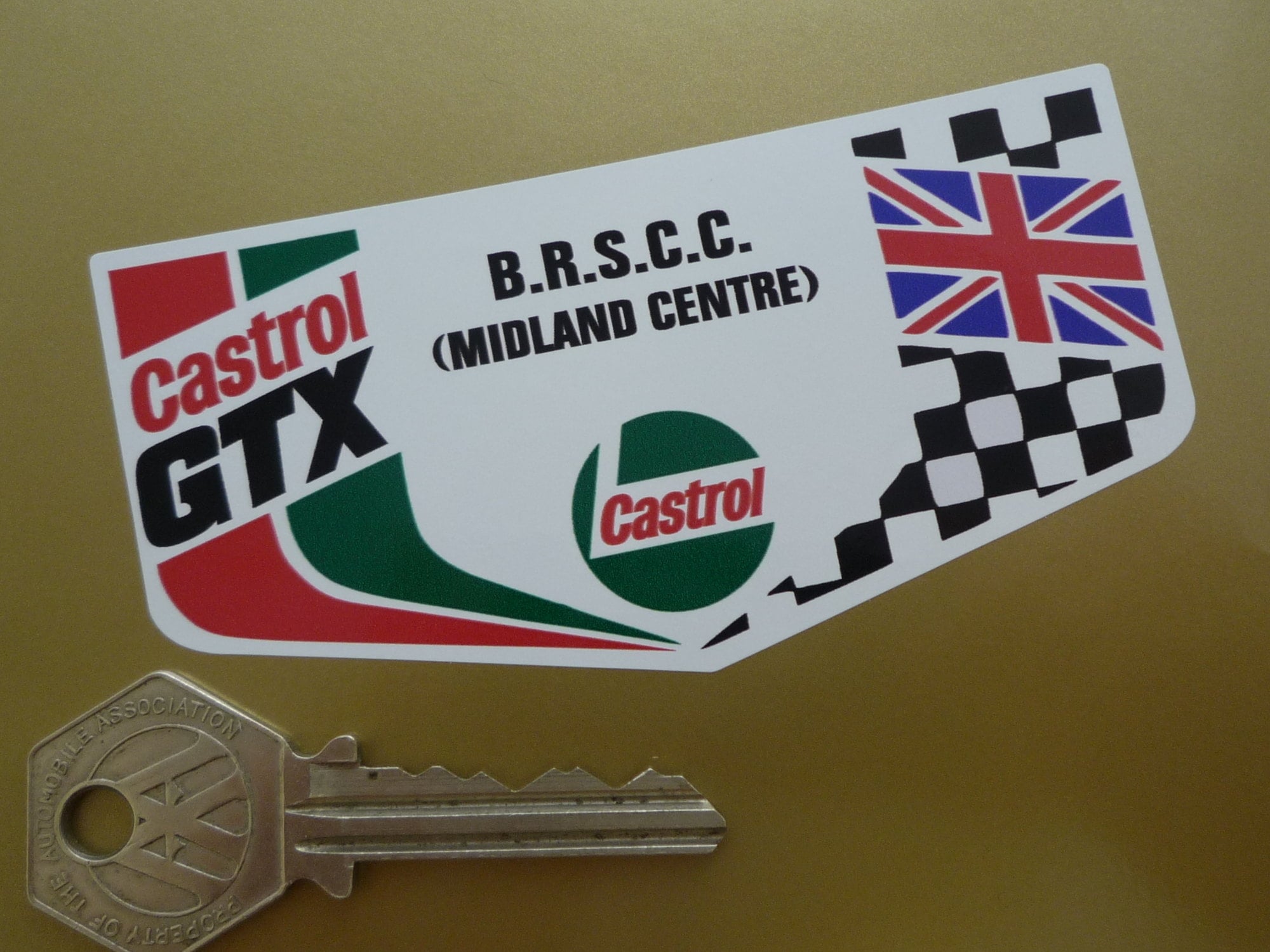 Castrol GTX Super Multi-Grade Circular Sticker - 7.25"