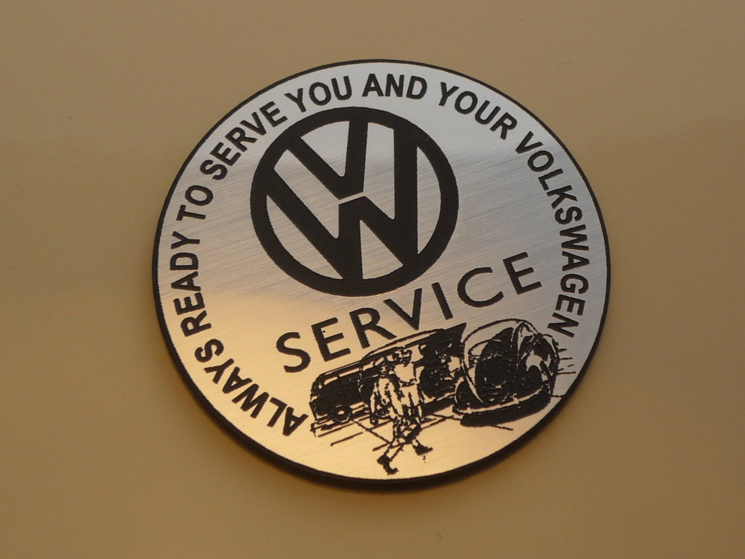 Volkswagen VW Service Style Garage Workshop Wall Plaque Sign. 8" or 11".