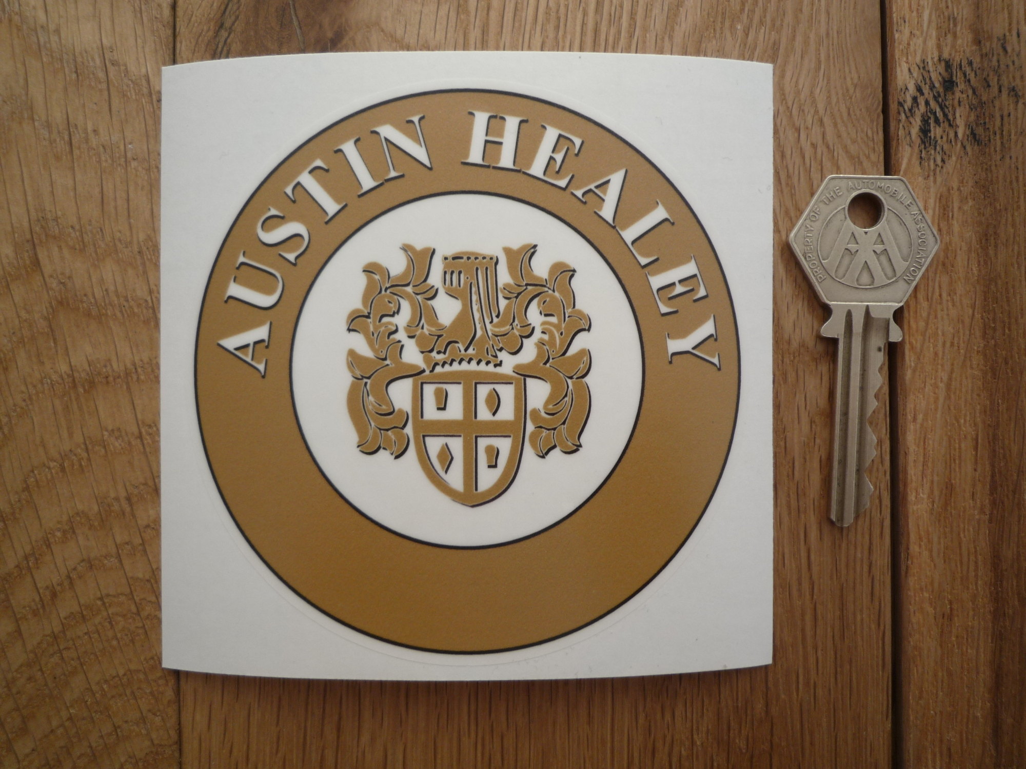 Austin Healey Fade to Black Union Jack Sticker. 4".