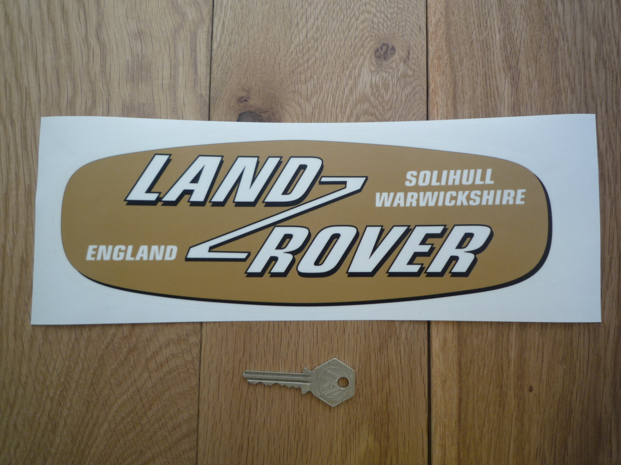 Land Rover Defender & Logo Shaped Window Sticker. 4".
