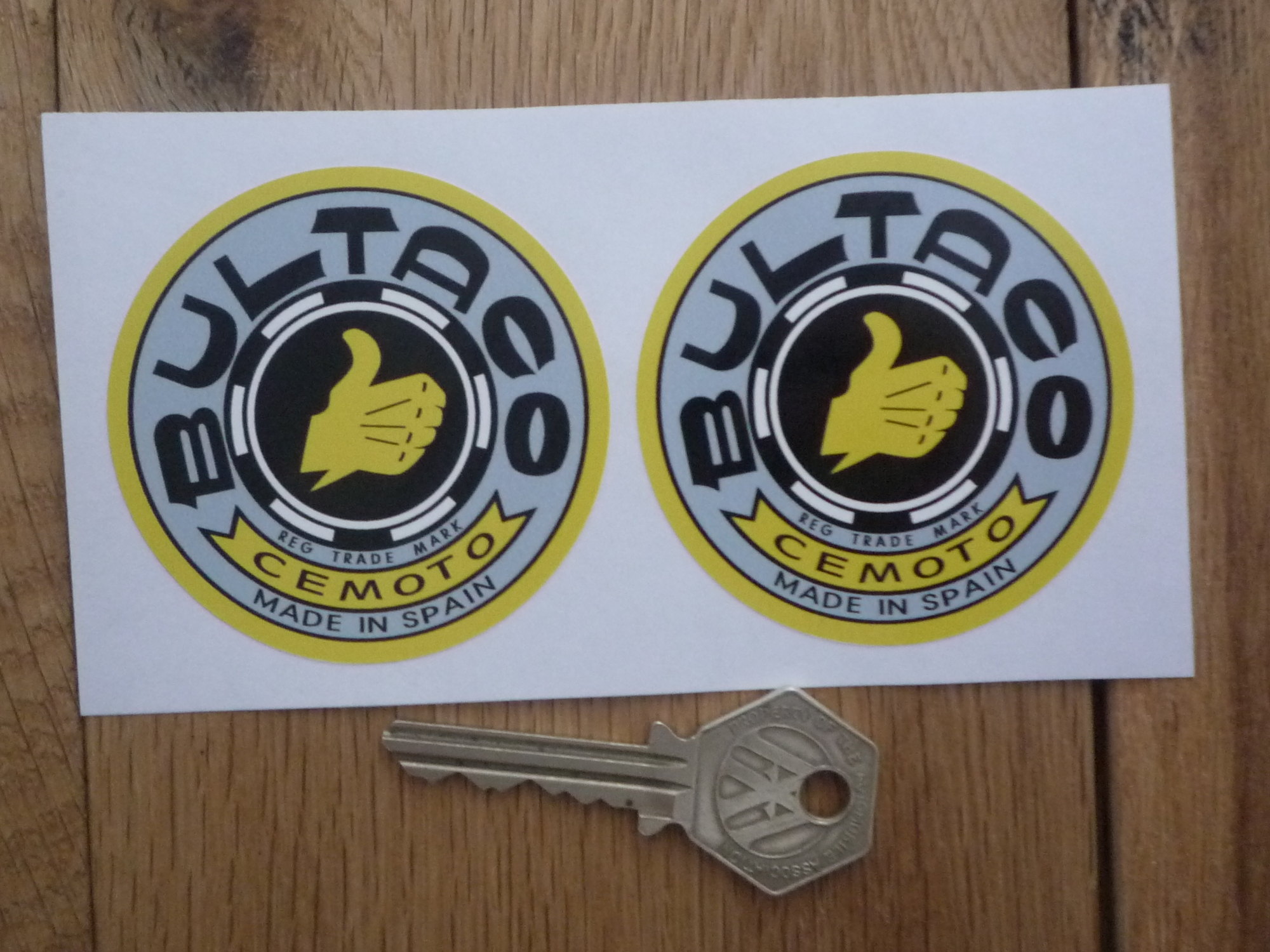 Bultaco Frontera Sidepanel Sticker. 110mm.