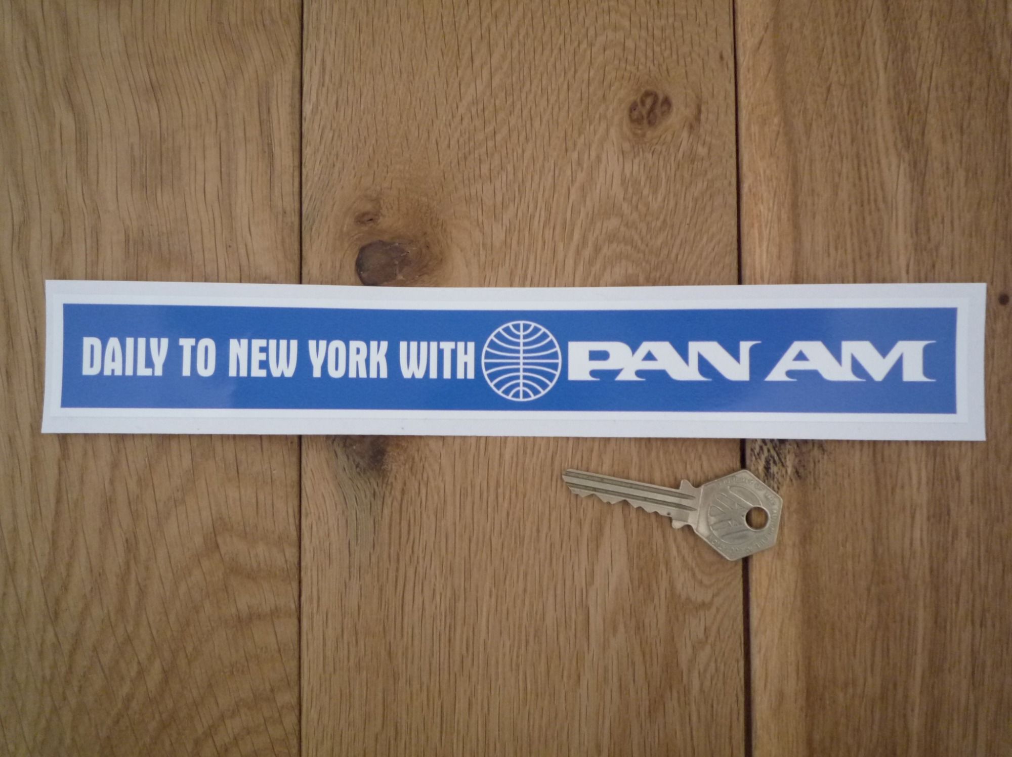 Pan Am Circular Logo Sticker. 3" or 4".