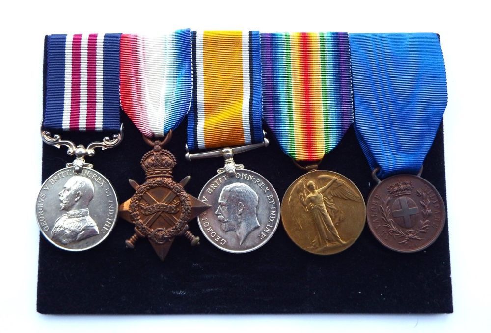 Outstanding Military Medal and Al Valore Militare group to Sergeant ...