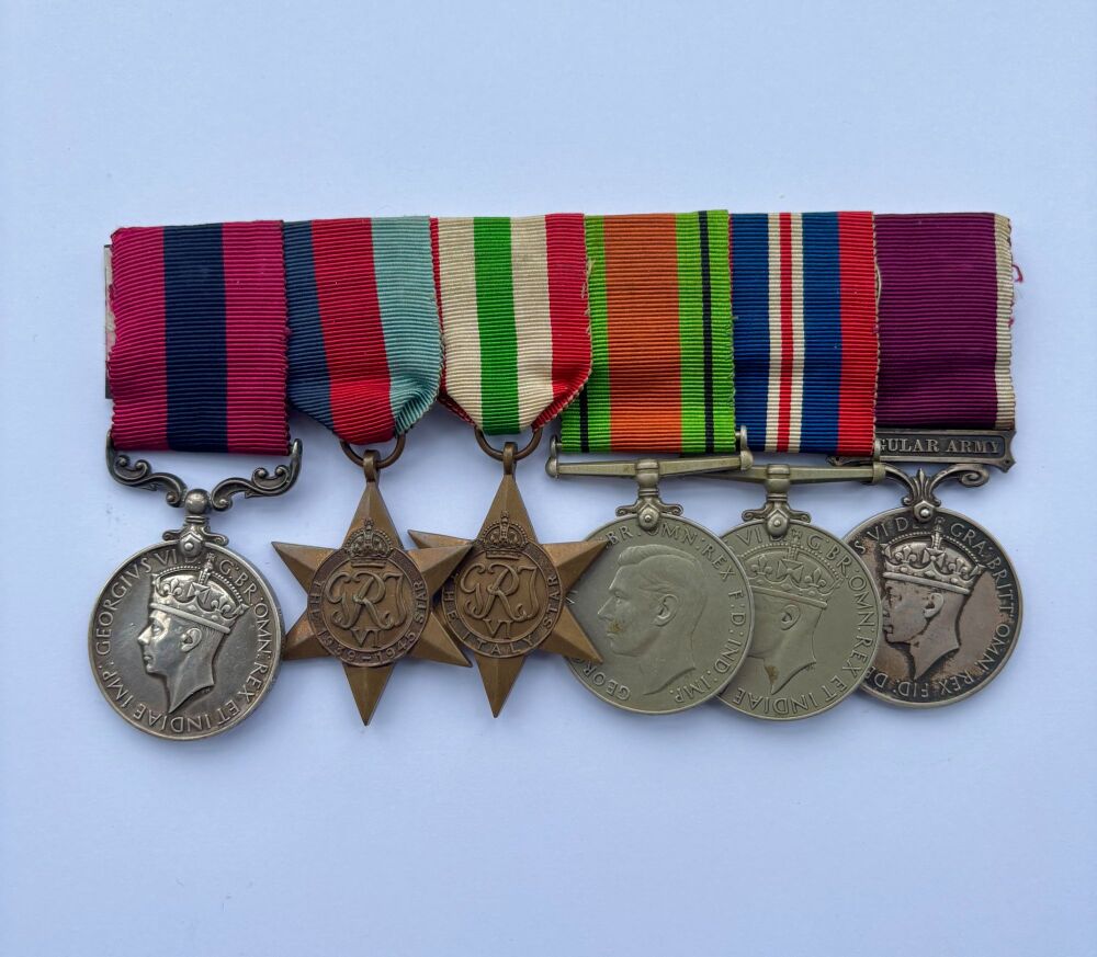 An extremely rare WW2 Italian Front Distinguished Conduct Medal group ...