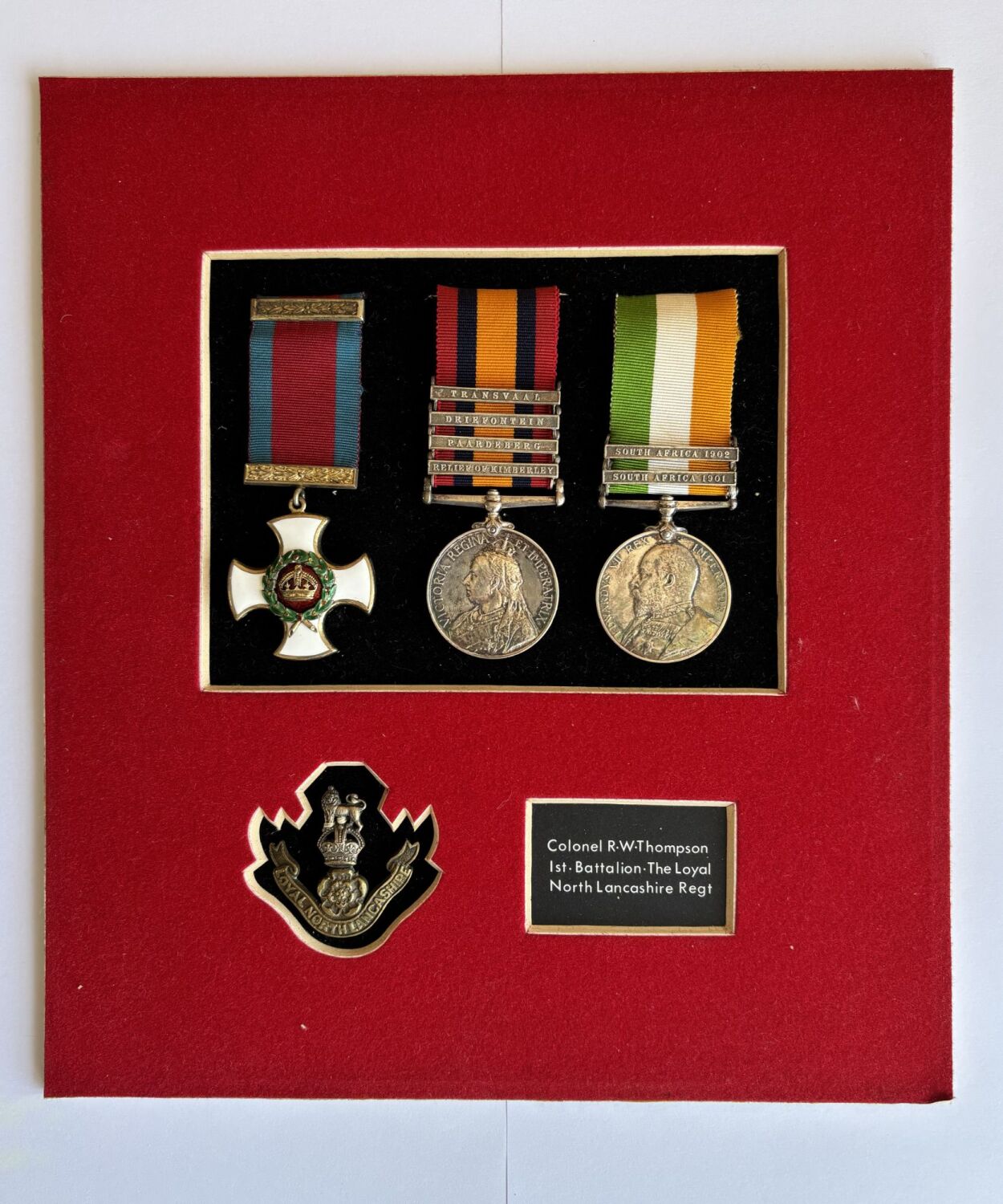 A Boer War DSO group to Colonel R W Thompson The Loyal North Lancashire ...