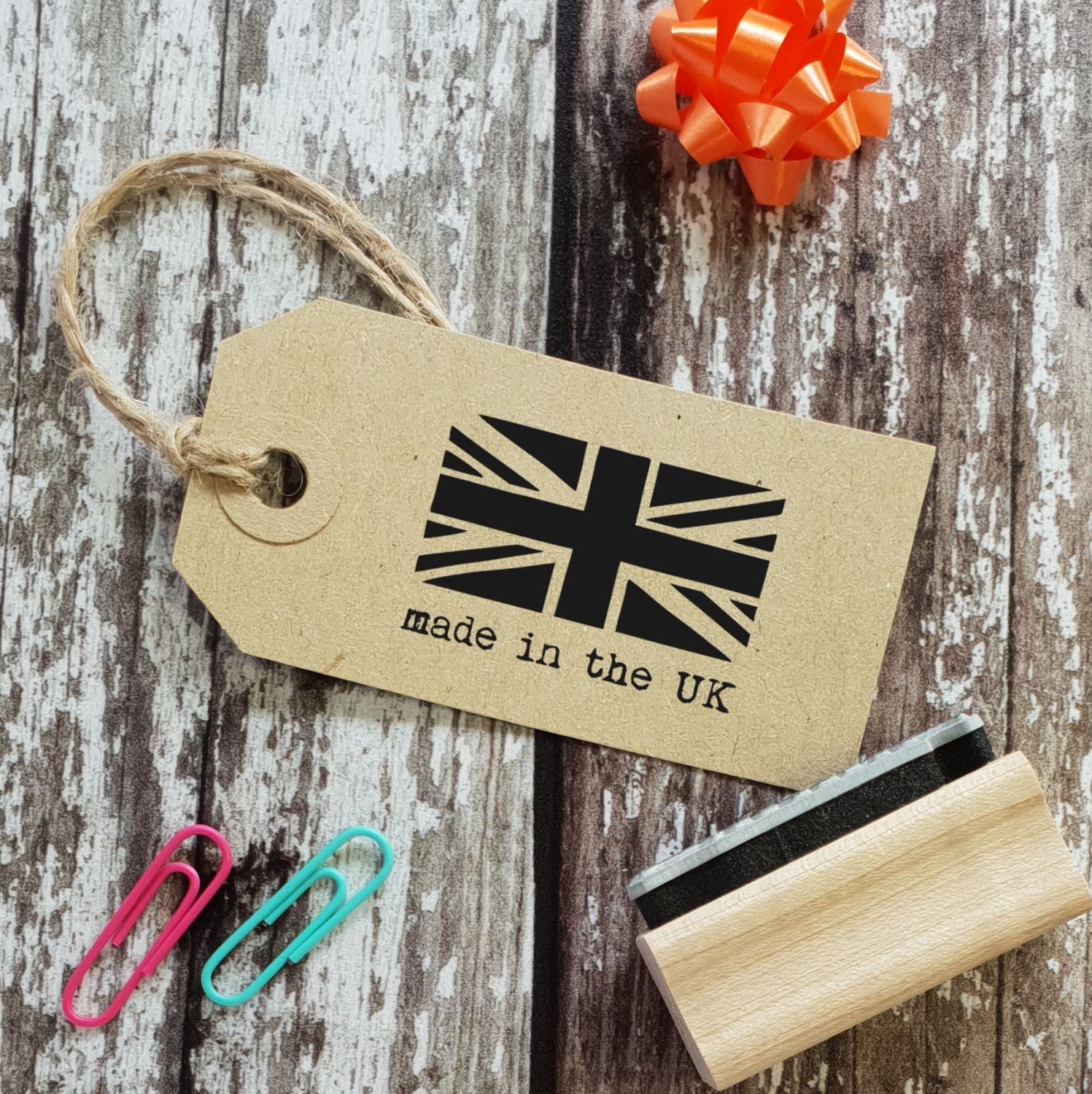NEW FOR 2022***** Made in the UK Union Jack Rubber Stamp