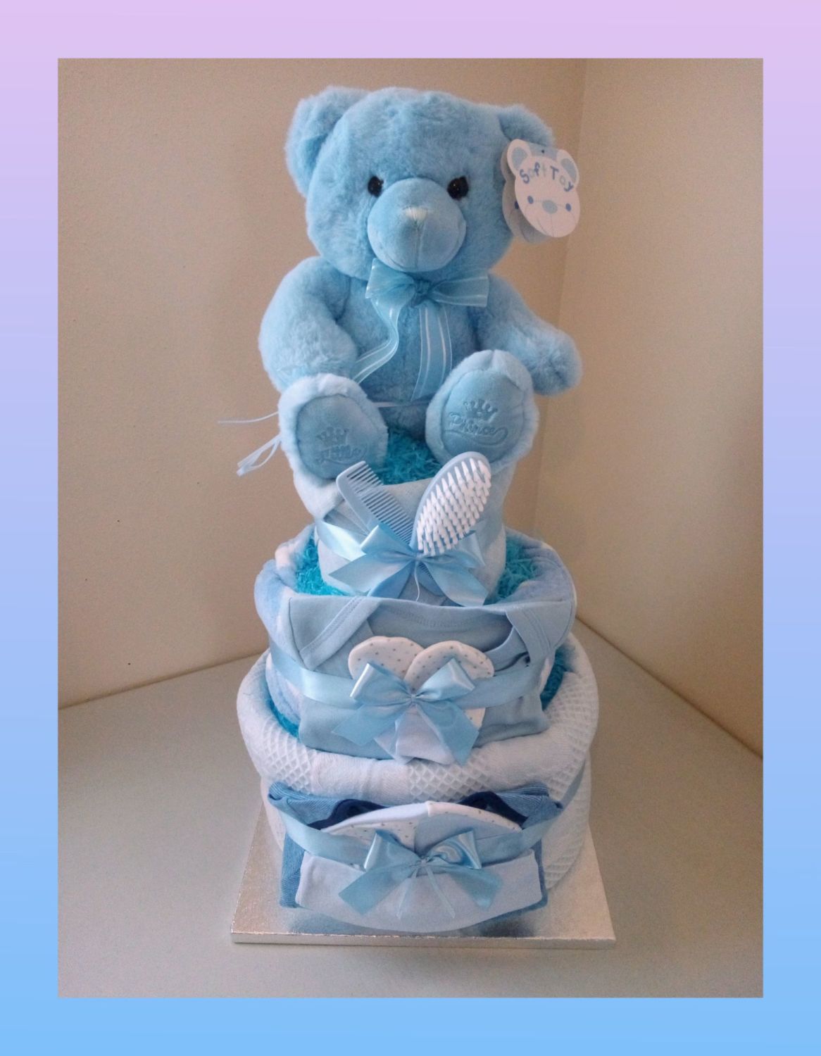 Personalised nappy diaper cake from Churchtown Gifts Ireland ...