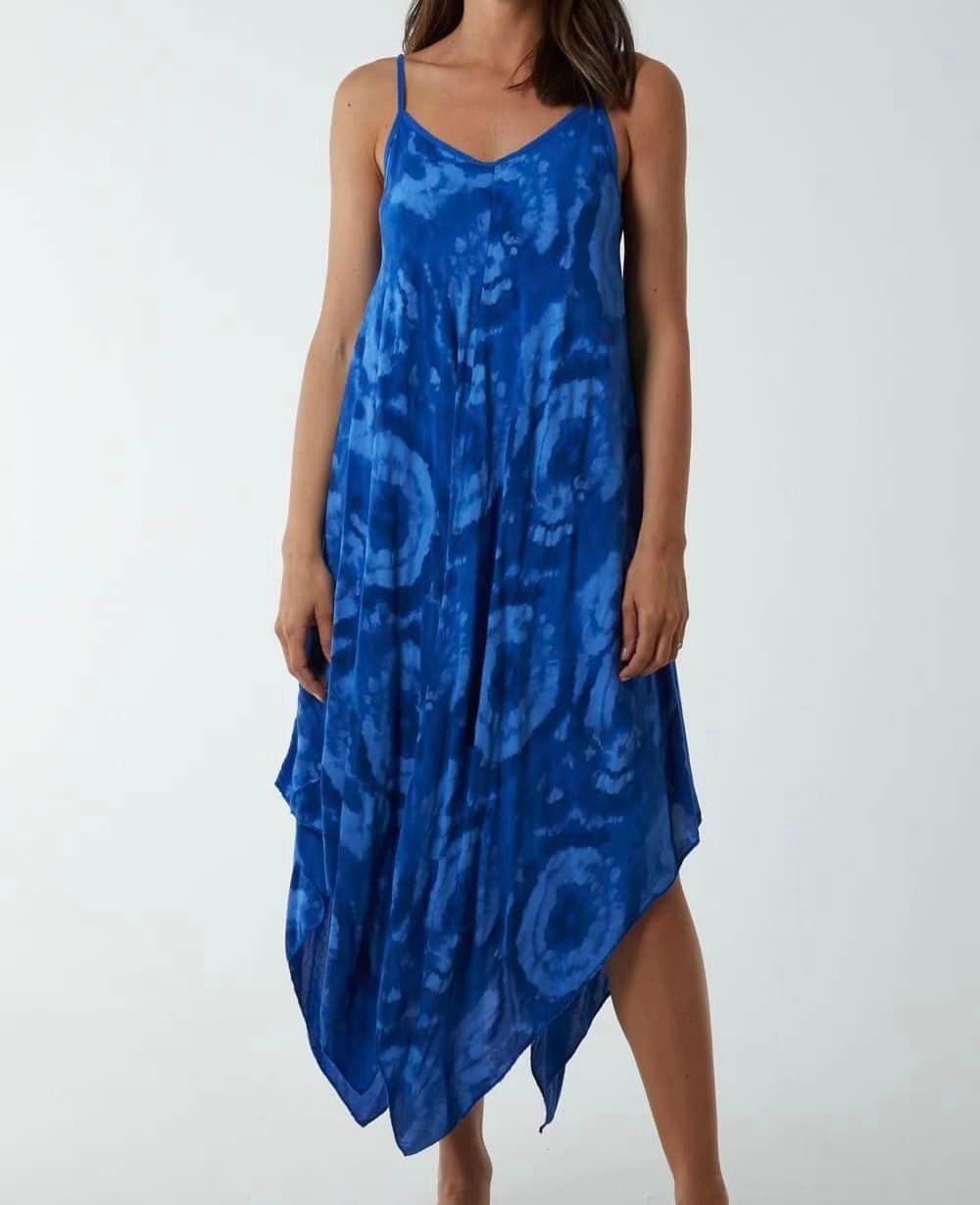 Pretty tie dye pixie hem dress