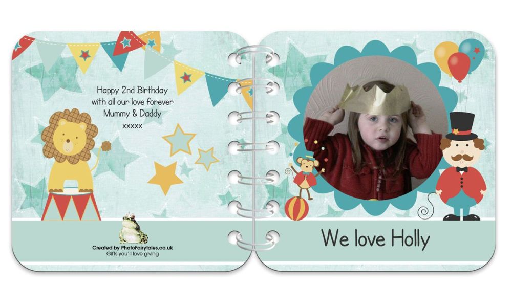 Circus Personalised Board Book | handmade to order