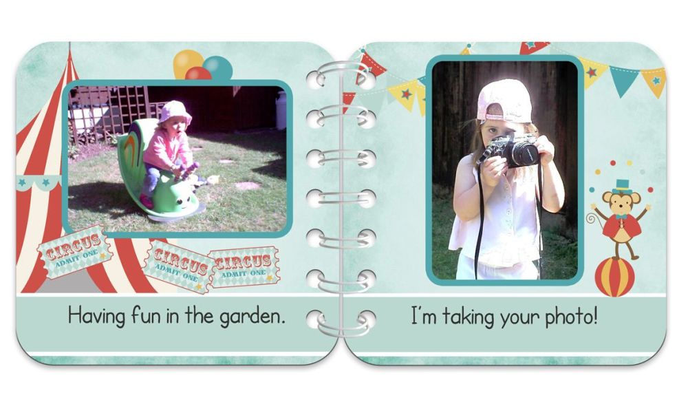 Circus Personalised Board Book | handmade to order