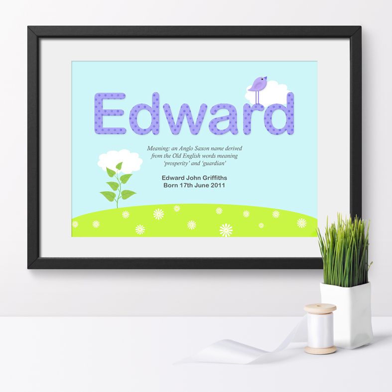 Personalised Summer Name Meaning Baby Gift Print PhotoFairytales Personalised Summer Name Meaning Baby Gift Print PhotoFairytales