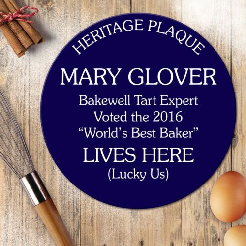 Personalised Heritage Blue Plaques with any wording | PhotoFairytales