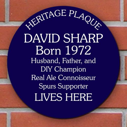 Personalised Heritage Blue Plaques with any wording | PhotoFairytales