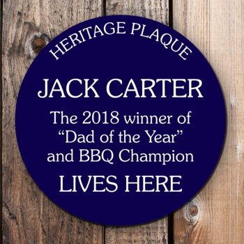 Personalised Heritage Blue Plaques with any wording | PhotoFairytales