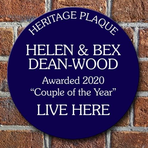 Personalised Heritage Blue Plaques with any wording | PhotoFairytales