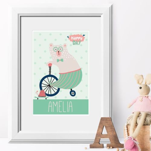 Personalised Name Prints | nursery poster prints for baby or child