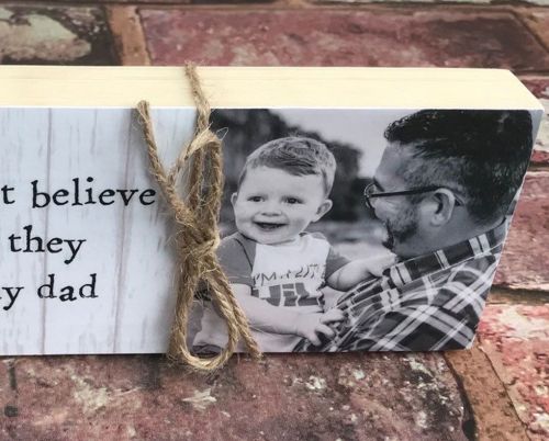 Personalised Photo Message Blocks | unique handmade wooden gifts