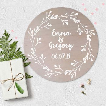 Personalised Wooden Circle Plaques | Handmade Round Wood Signs