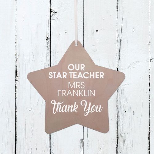 Personalised Wooden Star Plaques | Handmade Wood Signs