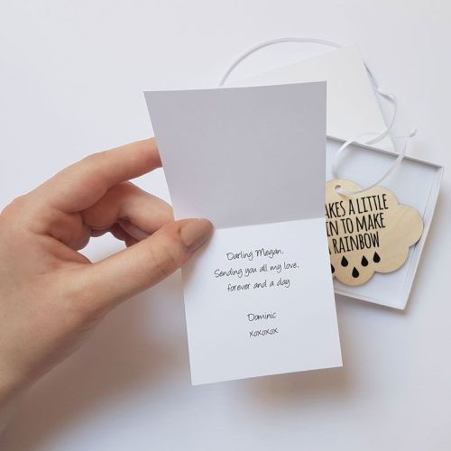 Mini Wooden Message Plaques | Personalised Gift Wrapped Present