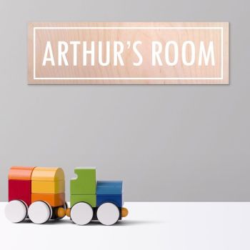 Personalised Wooden Room Name Signs | Bedroom Door Plaque