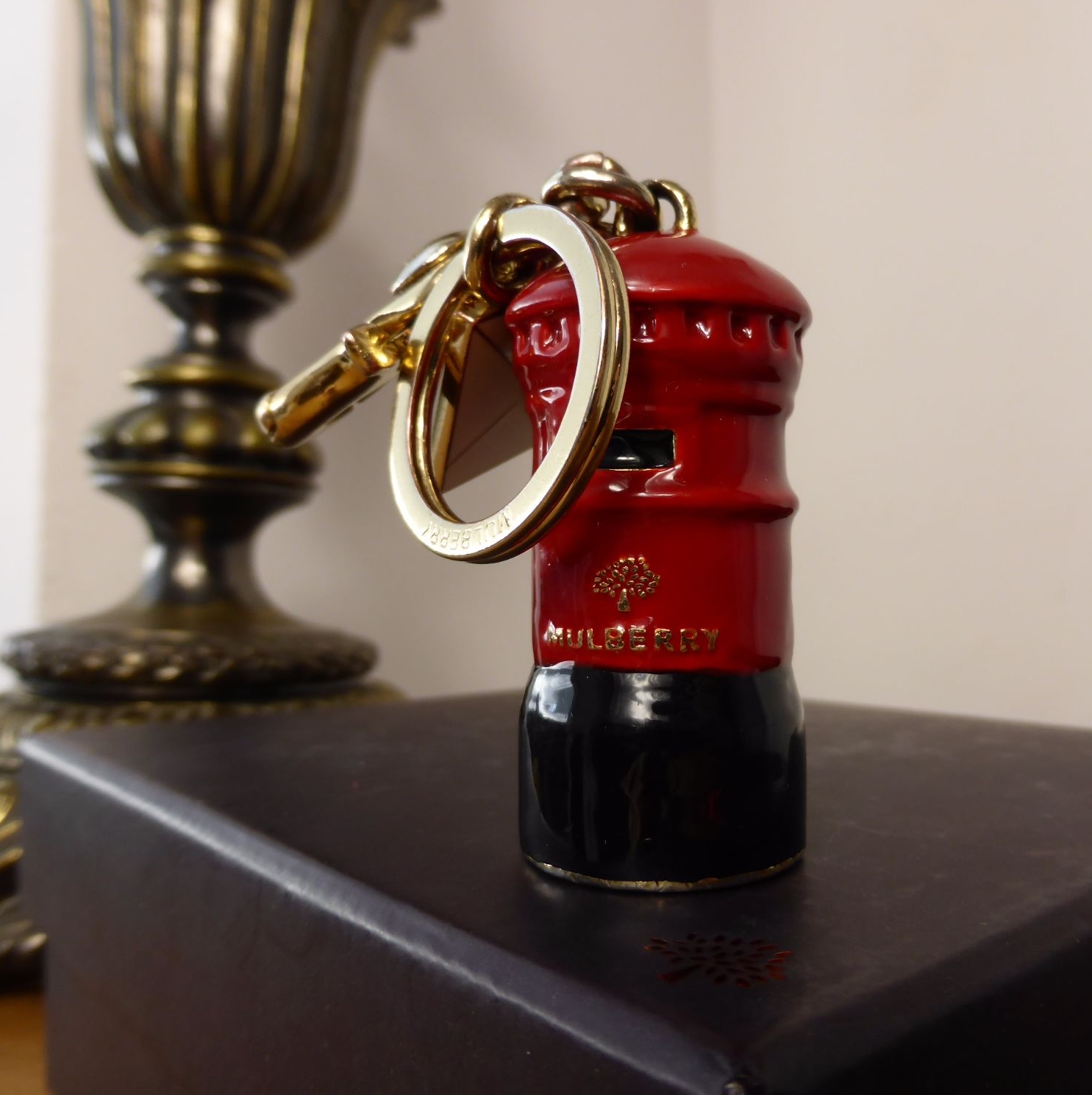 Mulberry Pillar Post Box Keyring Bag Charm - SOLD