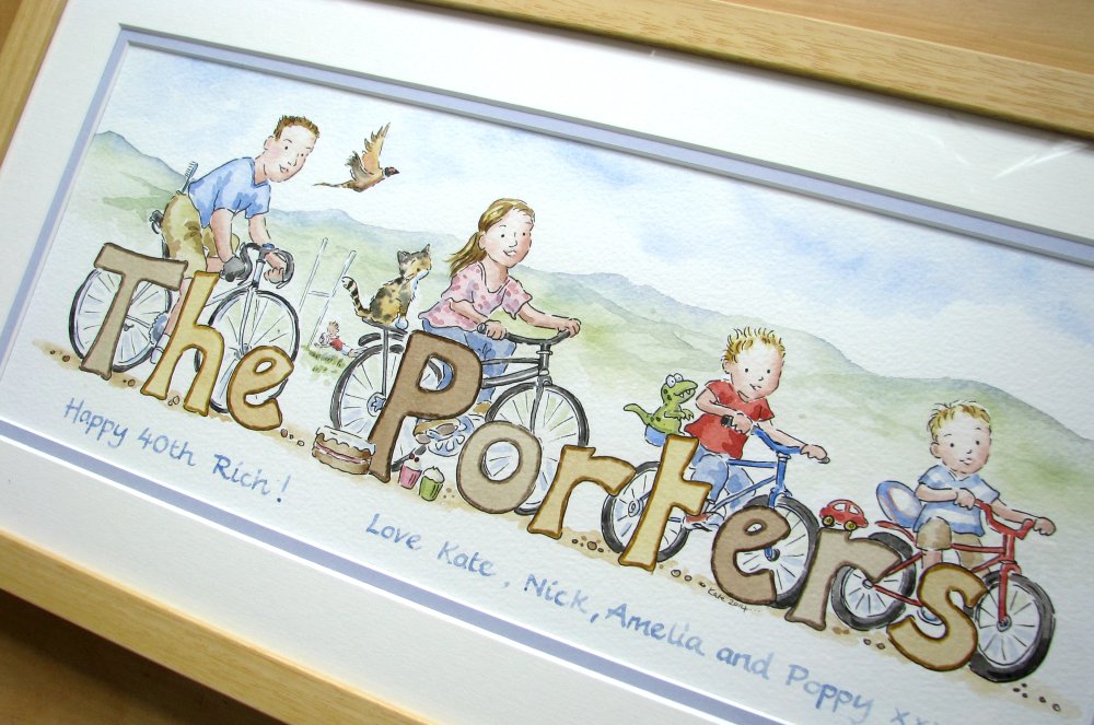 Family Name Painting 20 By 10 Inches Family Name Painting 20 By 10 Inches