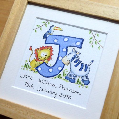 Personalised name paintings - original watercolours by Baby Name Pictures