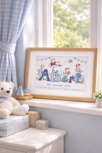 Personalised Boys Name Pictures | Bespoke & Unique Baby Gifts UK