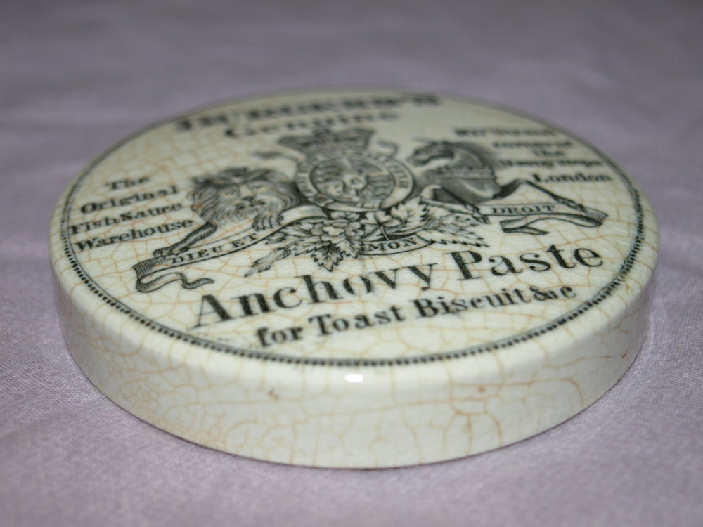 Burgess’s Anchovy Paste Pot Lid.