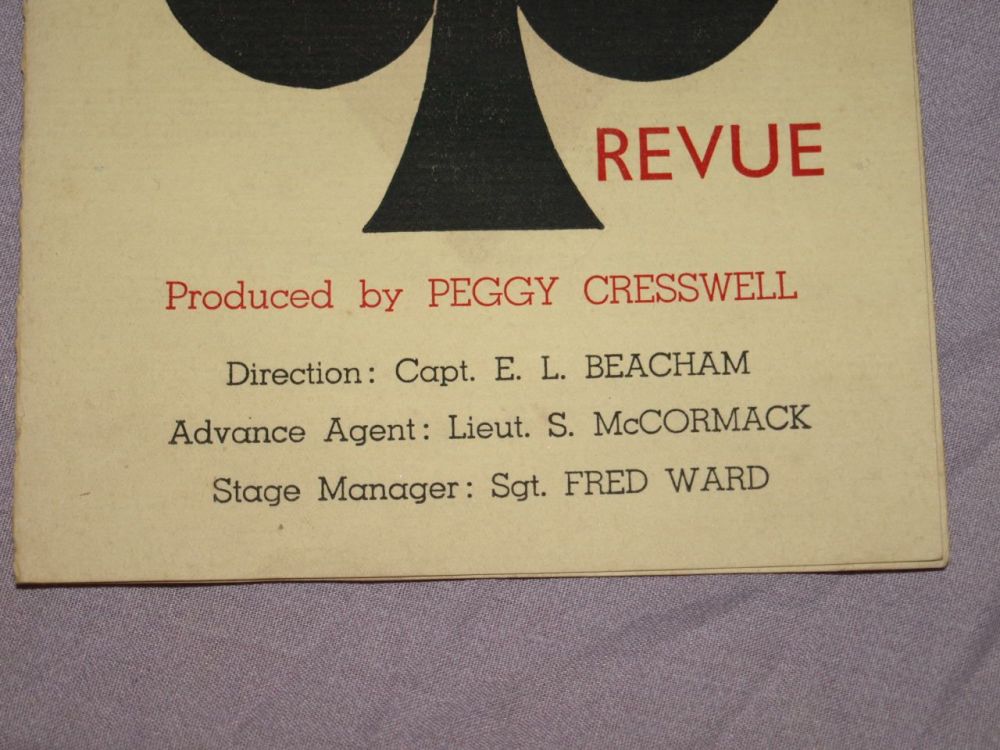 WW2 Army Entertainment Programme, Poona Club, India, 1943 World War 2 ...